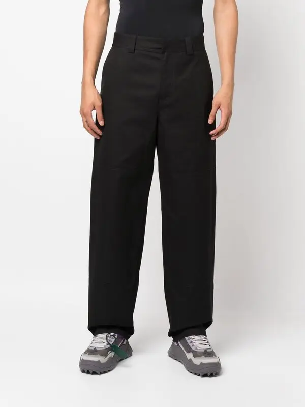 Off-White Diag Stripe Straight-leg Trousers