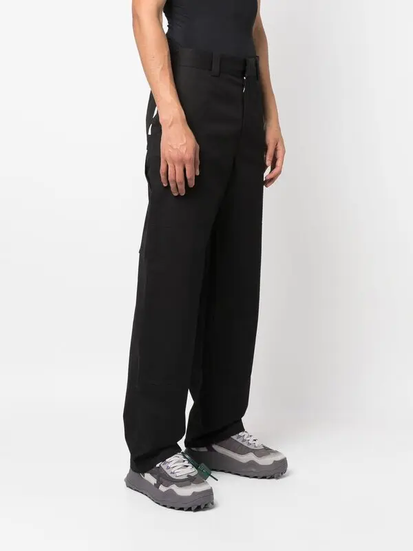 Off-White Diag Stripe Straight-leg Trousers