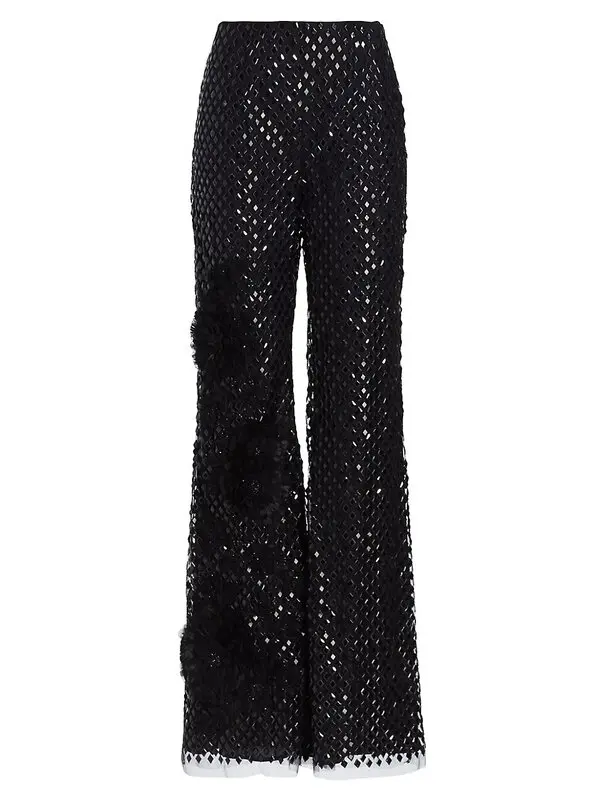 Alberta Ferretti Sequined Party Pants