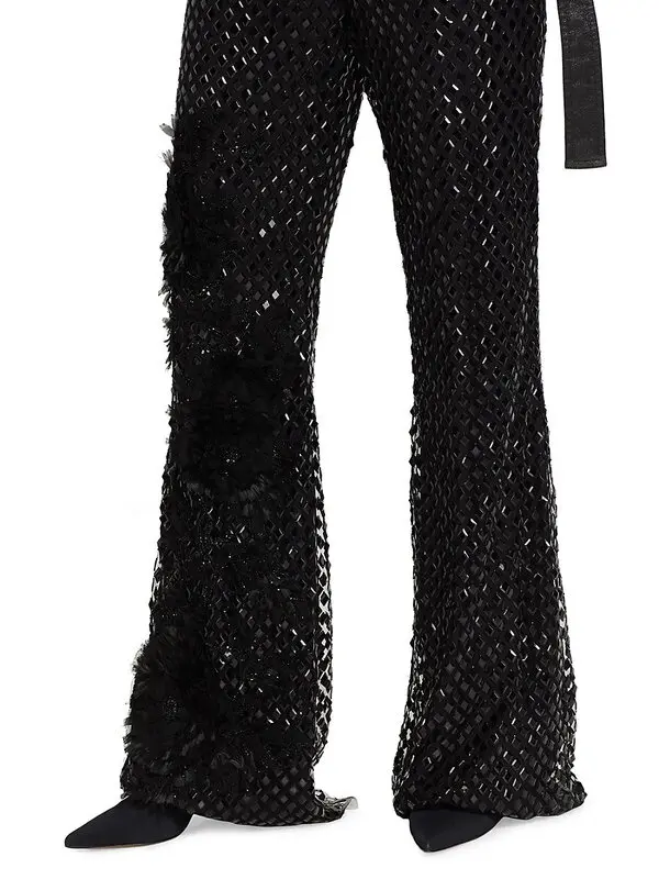 Alberta Ferretti Sequined Party Pants