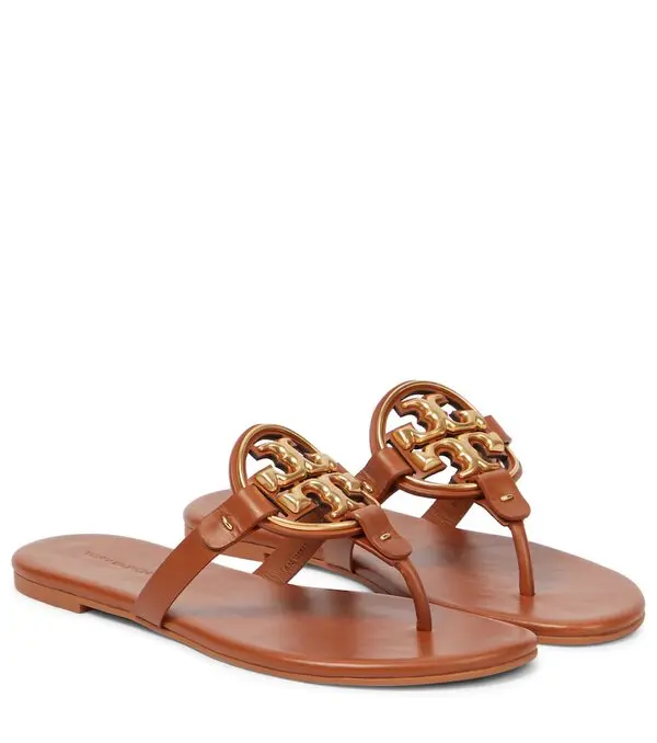 Tory Burch Metal Miller Soft Leather Sandals