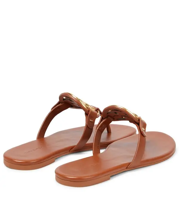 Tory Burch Metal Miller Soft Leather Sandals