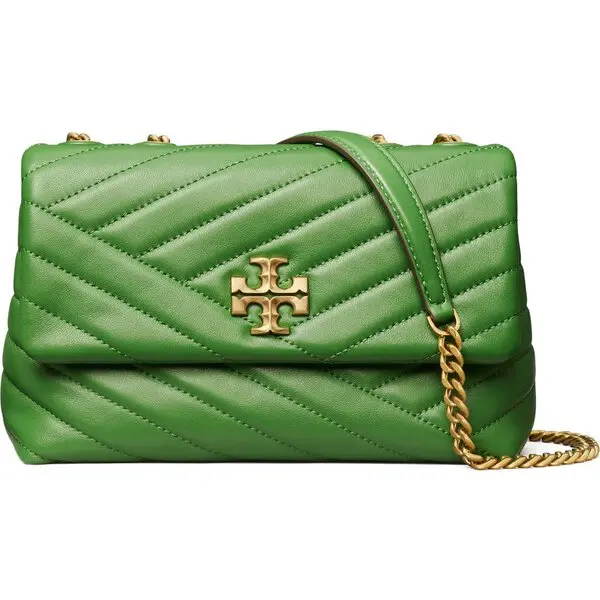 Tory Burch Kira Chevron Small Shoulder Bag - Basil