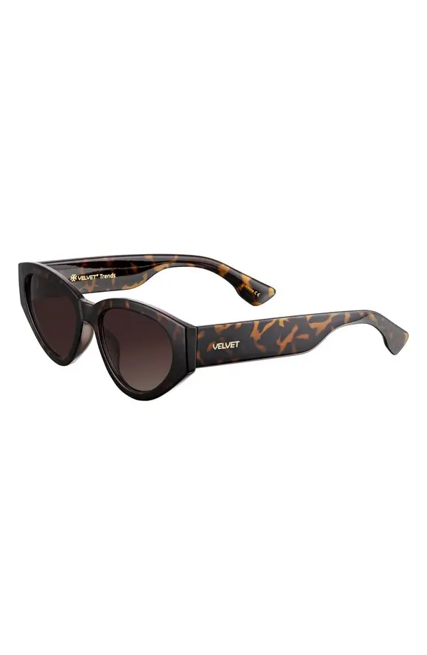 Velvet Eyewear Rosa 52mm Cat Eye Sunglasses - Tortoise  display picture 2