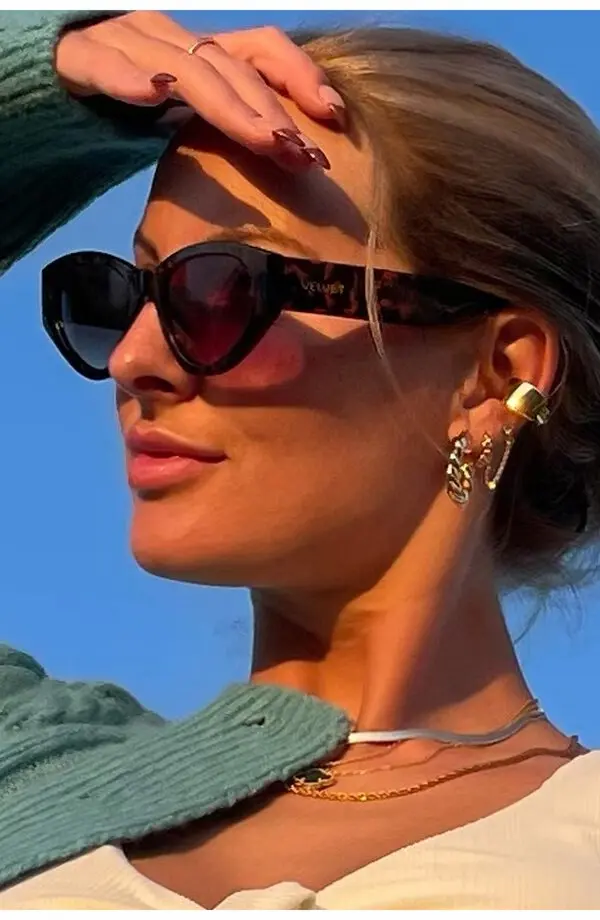 Velvet Eyewear Rosa 52mm Cat Eye Sunglasses - Tortoise  display picture 3