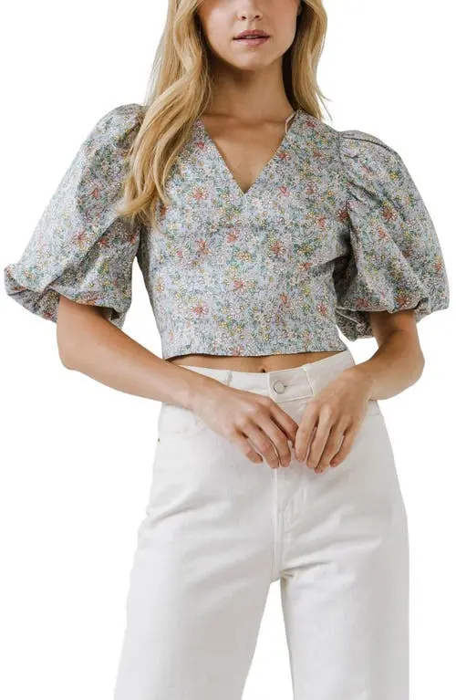 Endless Rose Floral Print Crop Top