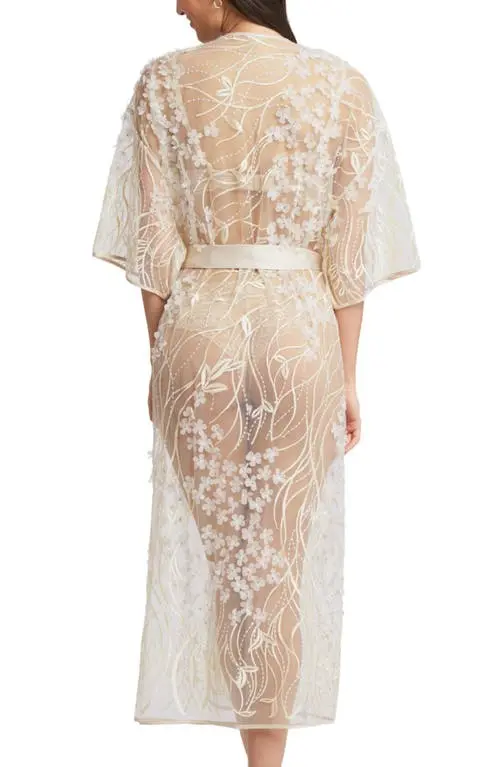 Rya Collection Kiss Flower Appliqué Robe