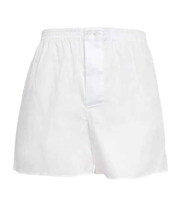 Zimmerli Cotton Woven Boxers - White