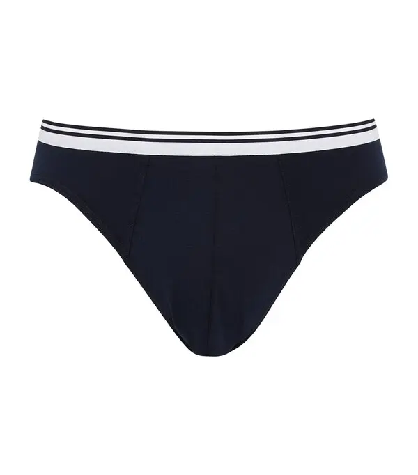 Zimmerli Pure Comfort Briefs - Navy