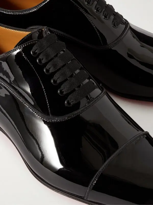 Christian Louboutin Greggo Patent-Leather Oxford Shoes  display picture 1
