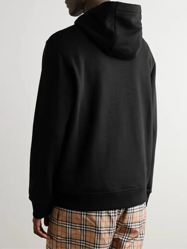 Burberry Ansdell Logo-print Cotton-jersey Hoodie