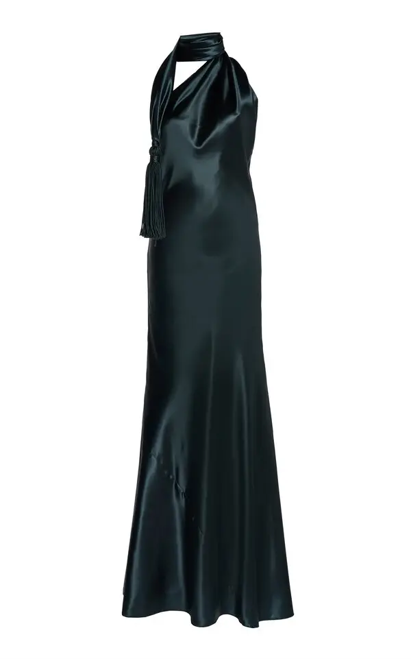 Bottega Veneta Chintz Tassle Gown
