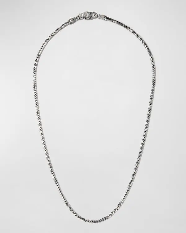 Konstantino Woven Sterling Chain Necklace - Silver