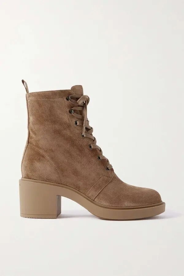 GIANVITO ROSSI Foster 45 Suede Ankle Boots