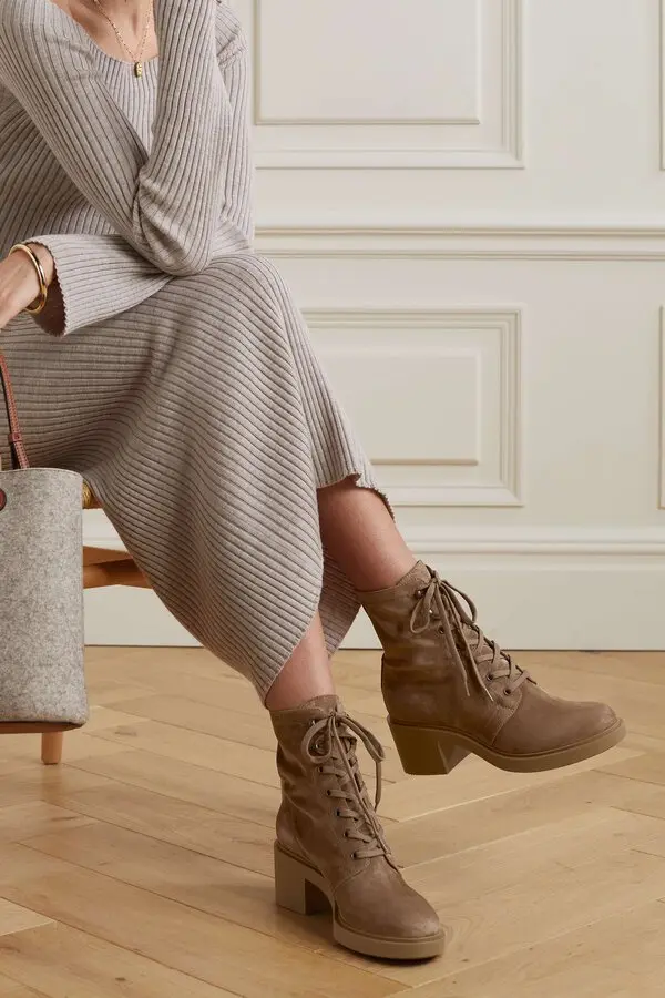 GIANVITO ROSSI Foster 45 Suede Ankle Boots