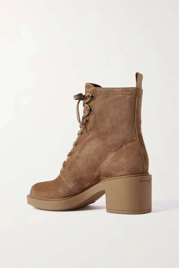 GIANVITO ROSSI Foster 45 Suede Ankle Boots