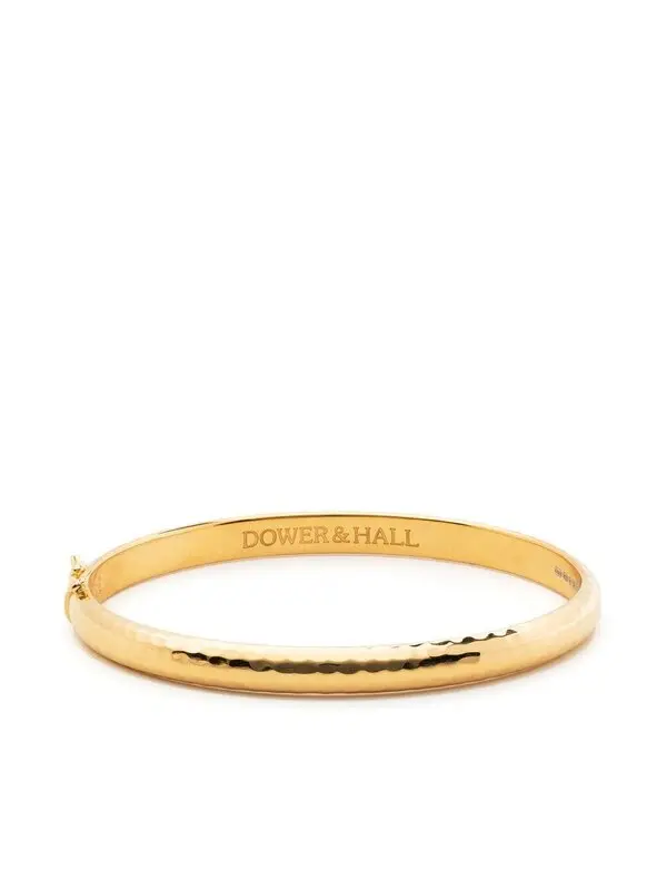 DOWER & HALL Nomad Hammered Bangle Bracelet - Gold