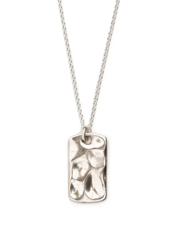 DOWER & HALL Hammered-charm Chain Necklace