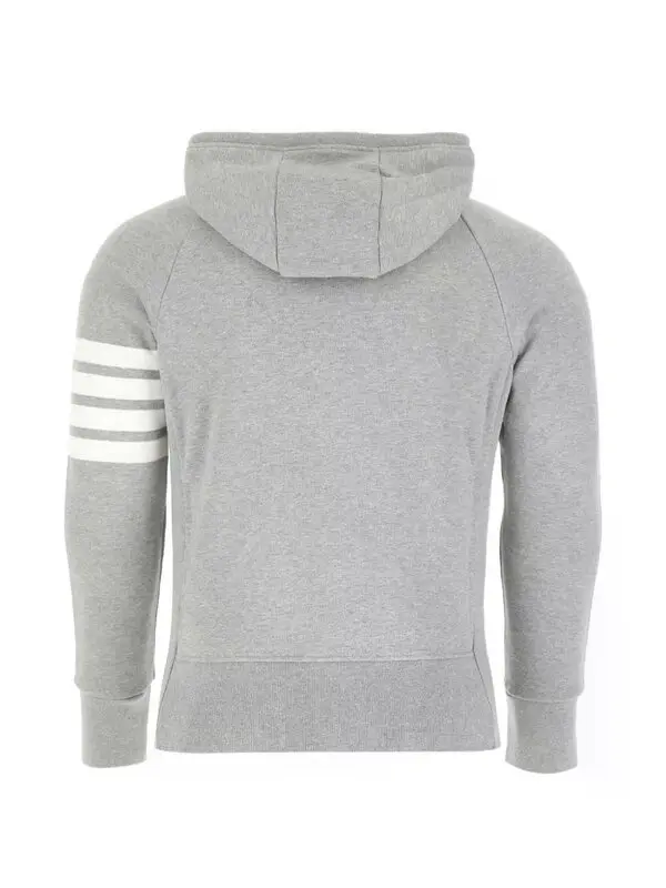 Thom Browne 4-bar Zip-up Hoodie - Grey