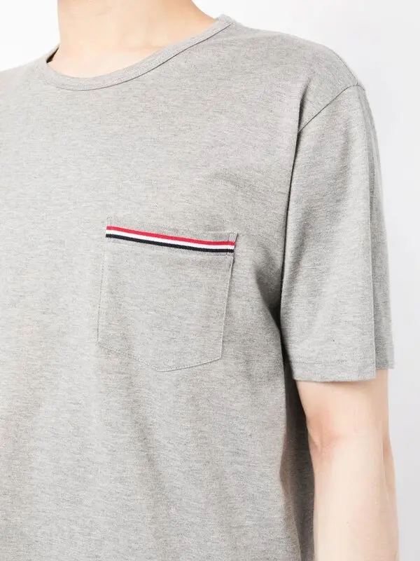 Thom Browne Pocket Cotton T-shirt - Grey