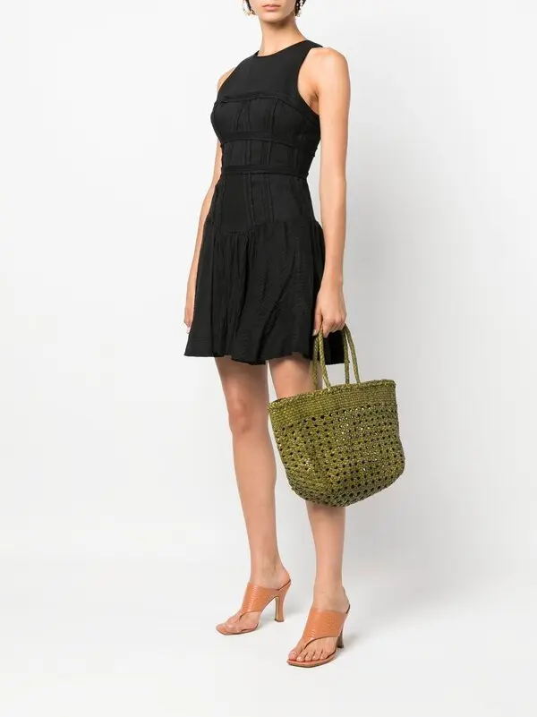 Dragon Diffusion Nantucket Woven Leather Tote Bag