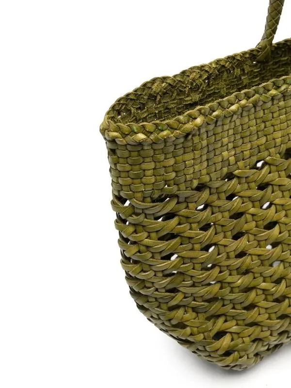 Dragon Diffusion Nantucket Woven Leather Tote Bag