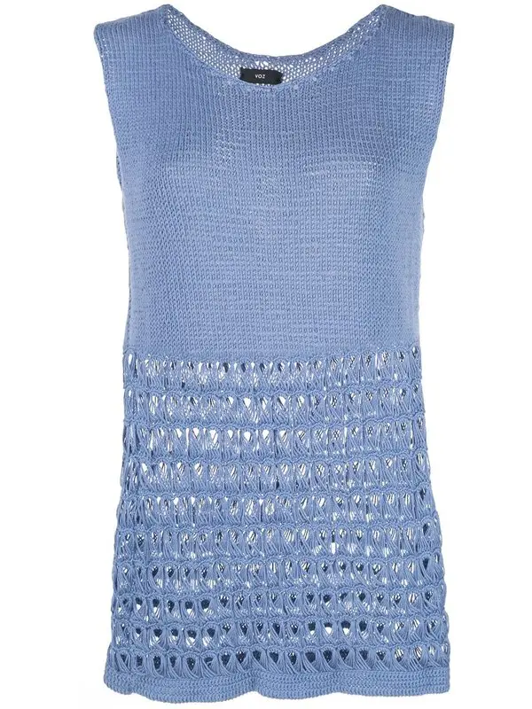 Voz Sleeveless Knitted Top