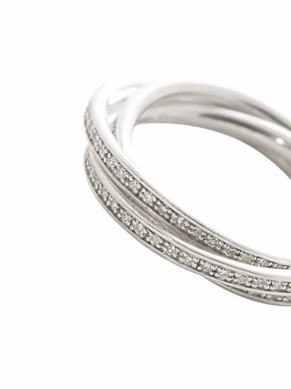 Monica Vinader Sterling Diamond Wedding Ring