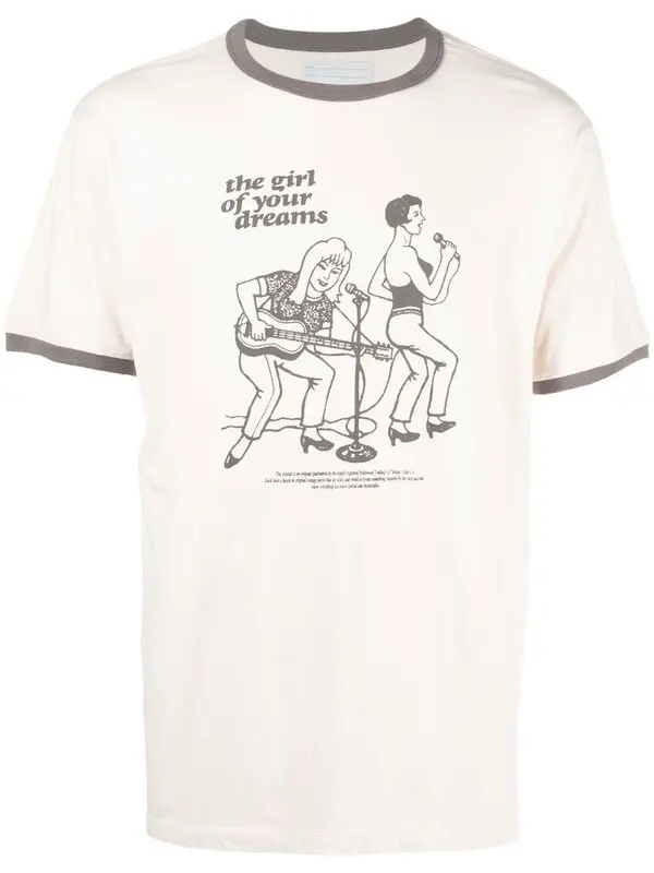 HTC LOS ANGELES Short Sleeve T-shirt - Neutrals