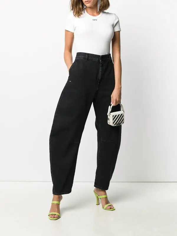 Off-White High-waisted Bootcut Jeans