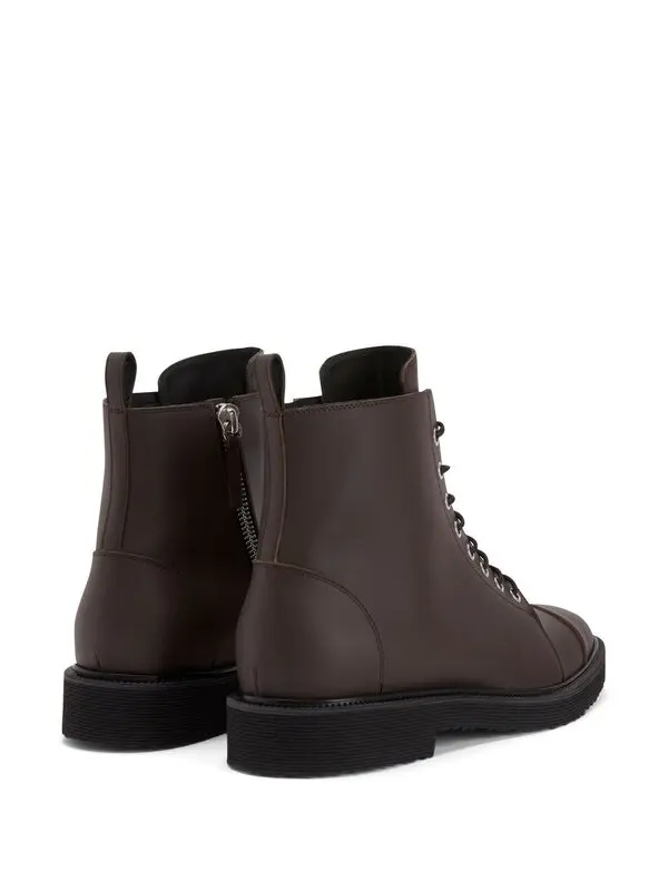 GIUSEPPE ZANOTTI Chris Leather Boots - Brown