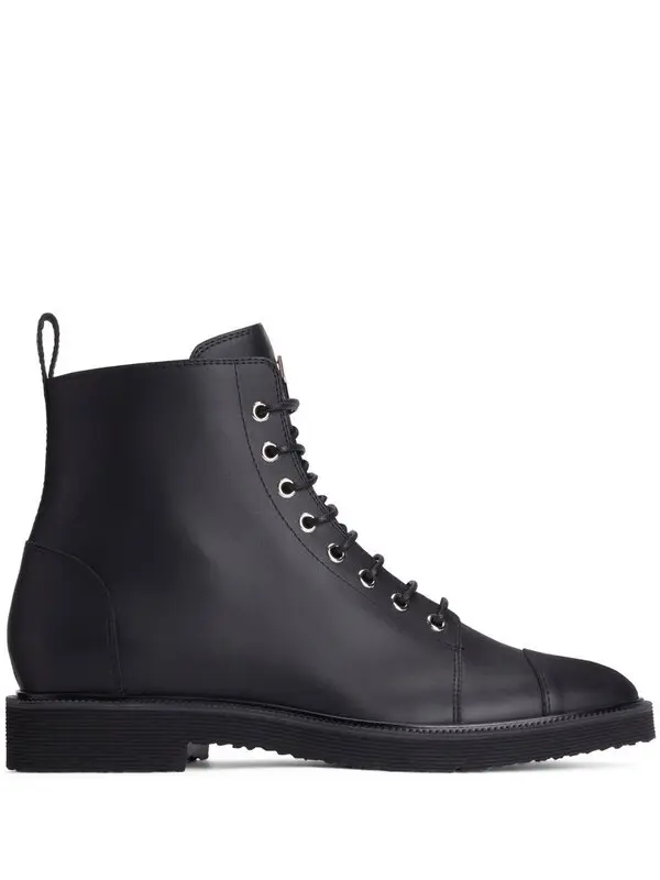 GIUSEPPE ZANOTTI Chris Low Lace-up Boots - Black