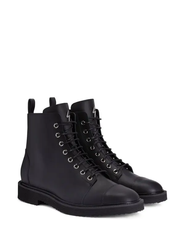 GIUSEPPE ZANOTTI Chris Low Lace-up Boots - Black