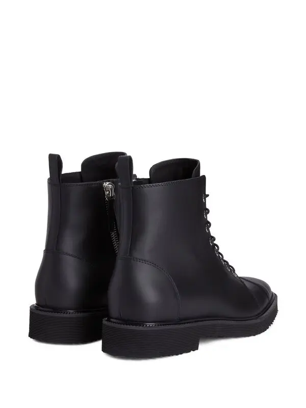 GIUSEPPE ZANOTTI Chris Low Lace-up Boots - Black