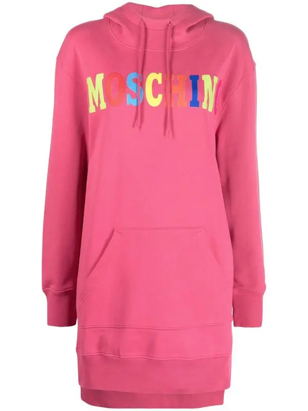 Moschino Print Hooded Dress