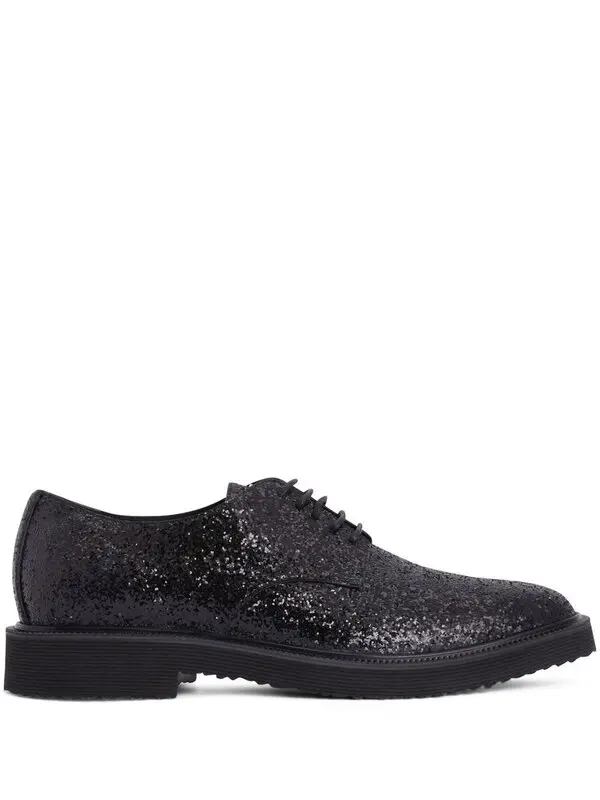 GIUSEPPE ZANOTTI Elliott Glittered Derby Shoes