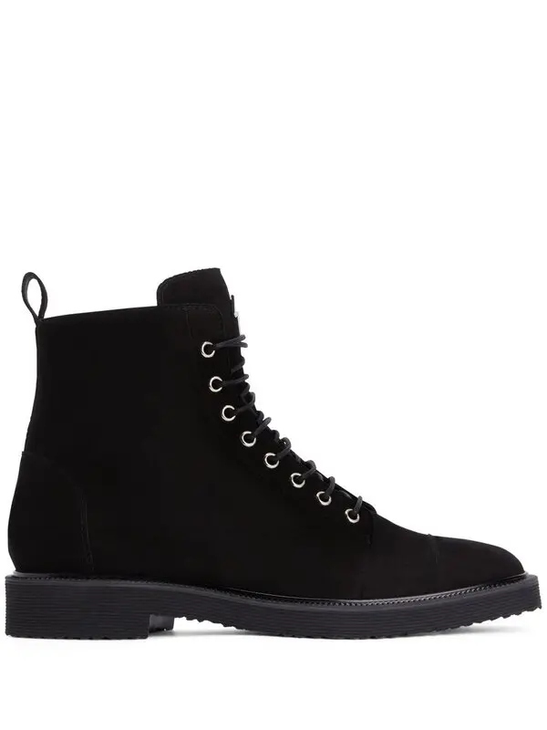 GIUSEPPE ZANOTTI Chris Low Suede Ankle Boots - Black
