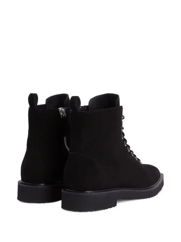 GIUSEPPE ZANOTTI Chris Low Suede Ankle Boots - Black