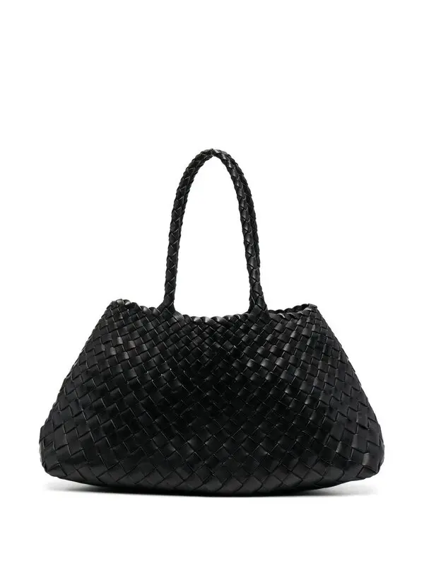 Dragon Diffusion Big Santa Croce Interwoven Leather Tote Bag