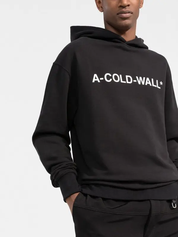 A-COLD-WALL* Essential Logo-print Hoodie - Black