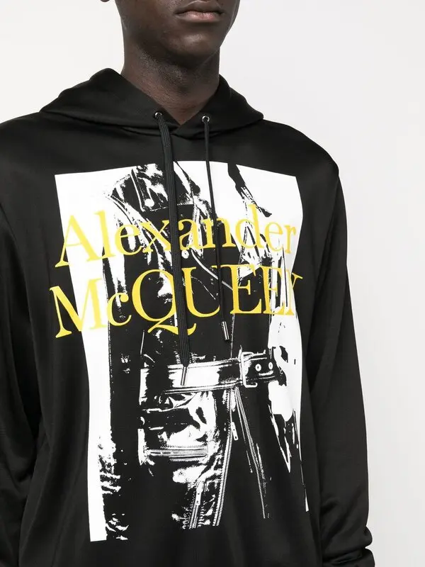 Alexander McQueen Logo-print Long-sleeved Hoodie