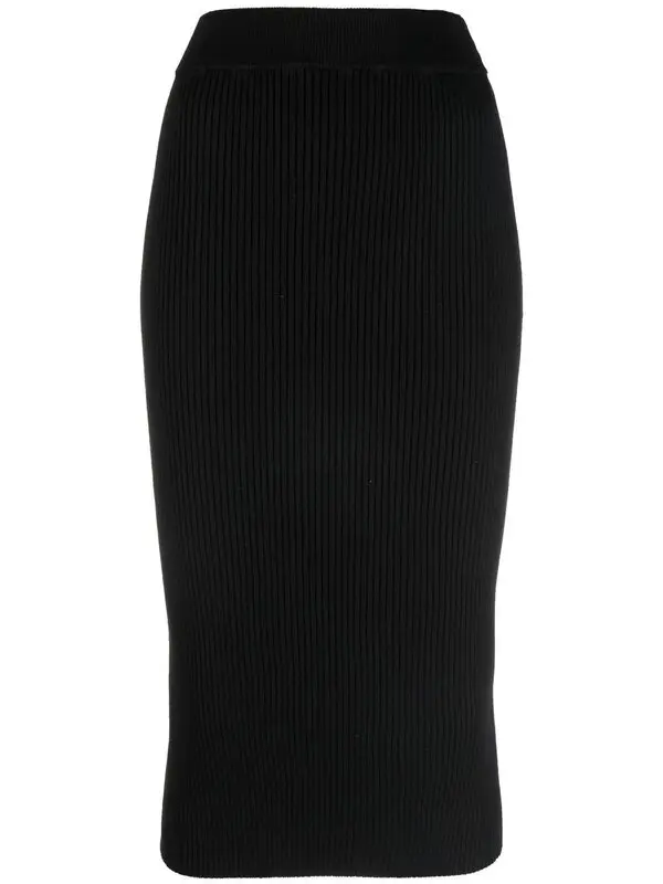 Versace Knitted Midi Skirt