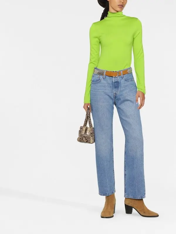 LEVI'S High-rise Straight-leg Jeans - Blue