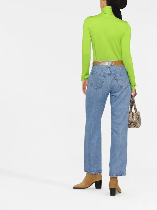 LEVI'S High-rise Straight-leg Jeans - Blue