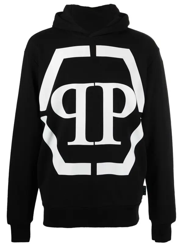 Philipp Plein Logo-print Long-sleeved Hoodie
