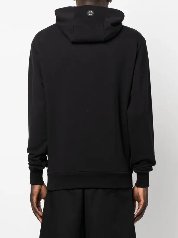 Philipp Plein Logo-print Long-sleeved Hoodie
