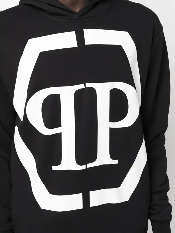 Philipp Plein Logo-print Long-sleeved Hoodie