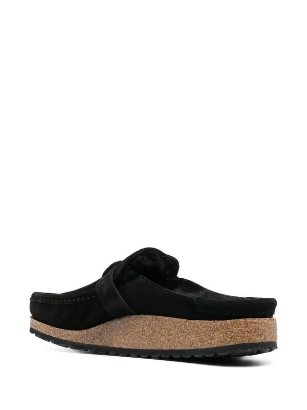 BIRKENSTOCK Buckley Shearling Sandals - Black