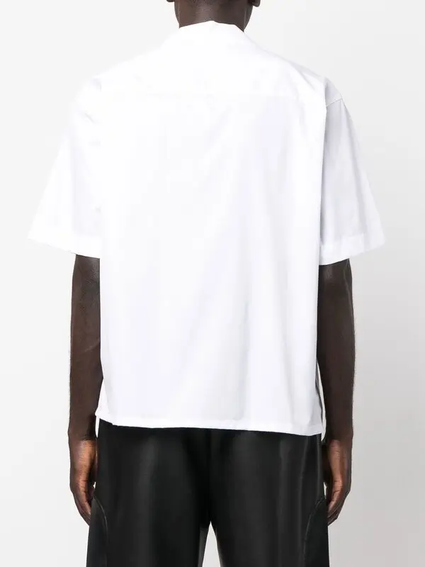 Marni Logo-print Poplin Bowling Shirt - White
