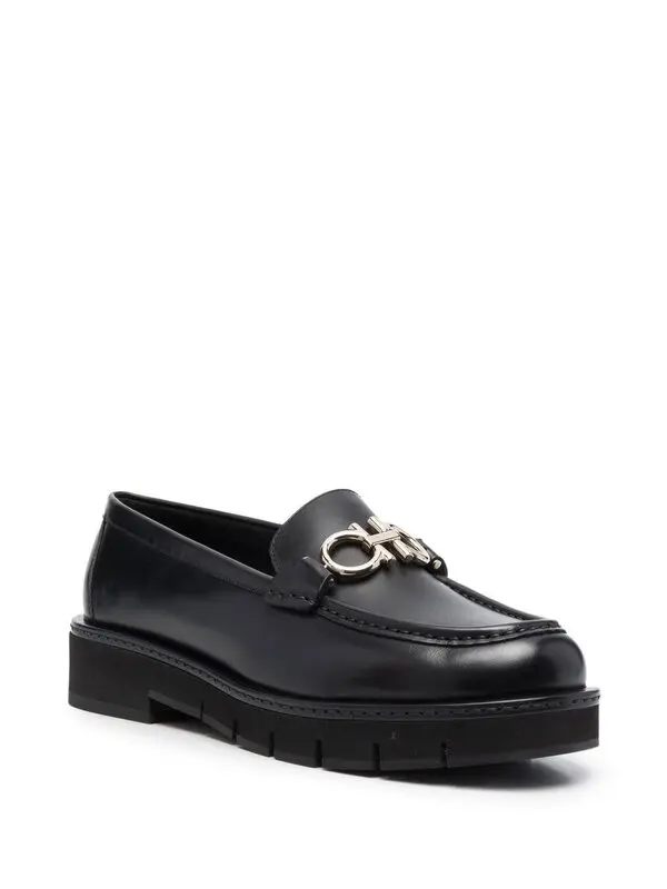 FERRAGAMO Rolo Chunky Leather Loafers